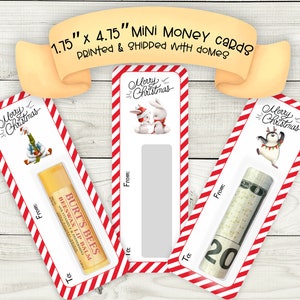 Mini Christmas Cash Money Card Holders | Lip Balm Party Holders | Goose ...