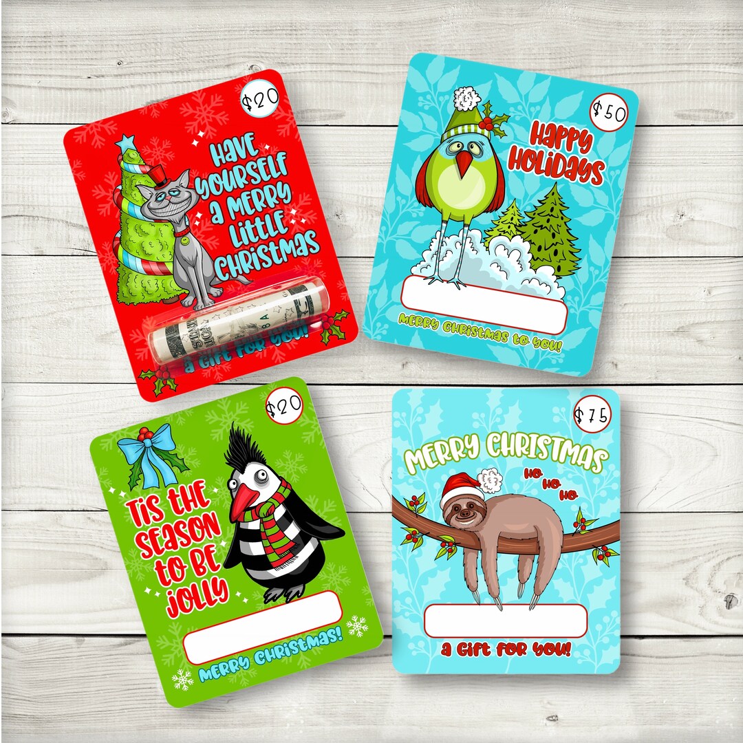 Funny Christmas Cash Holiday Money Card Holders - Etsy