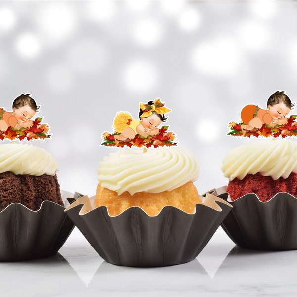 Fall Cupcake Toppers - Etsy