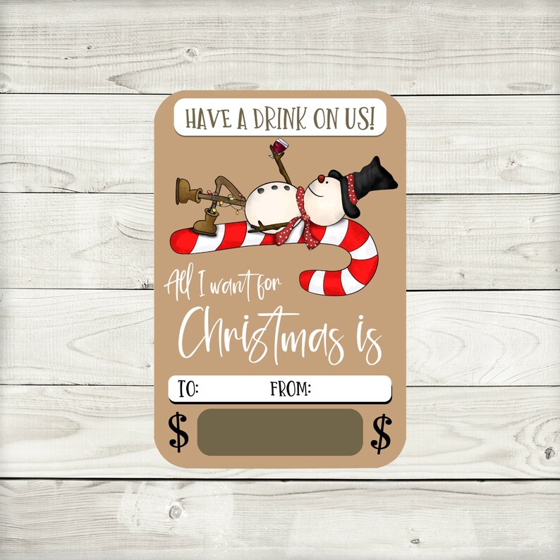 Funny Snowman Christmas Cash Money Holders Edition 2 - Etsy
