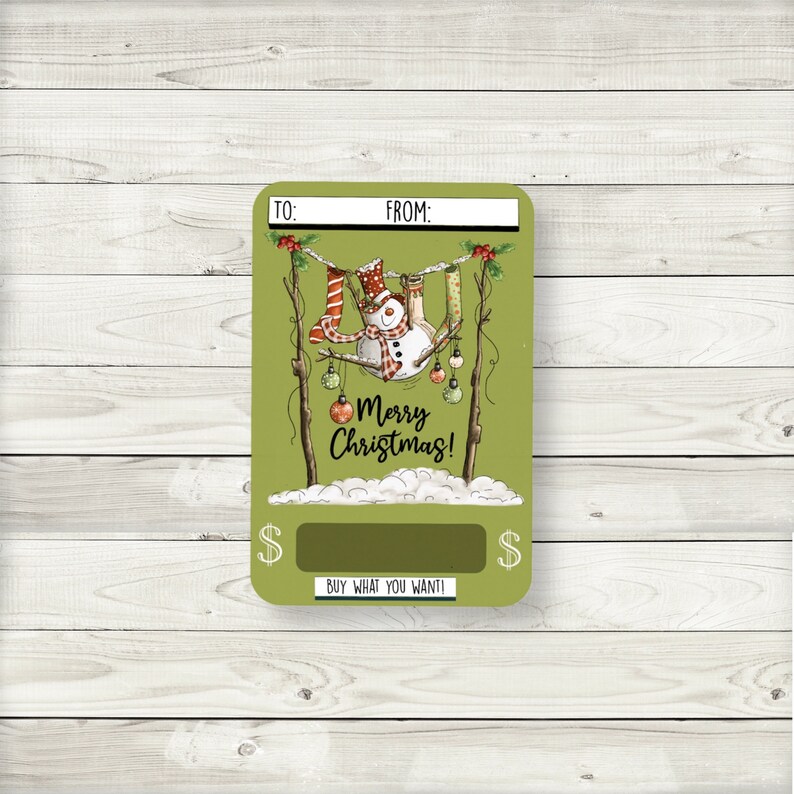 Funny Snowmen Christmas Money Cards: Unique Xmas Gift Card Holders - Etsy