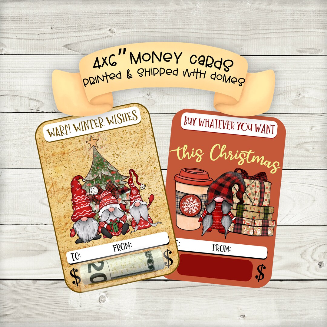 Gnome Christmas Cash Money Holders - Etsy