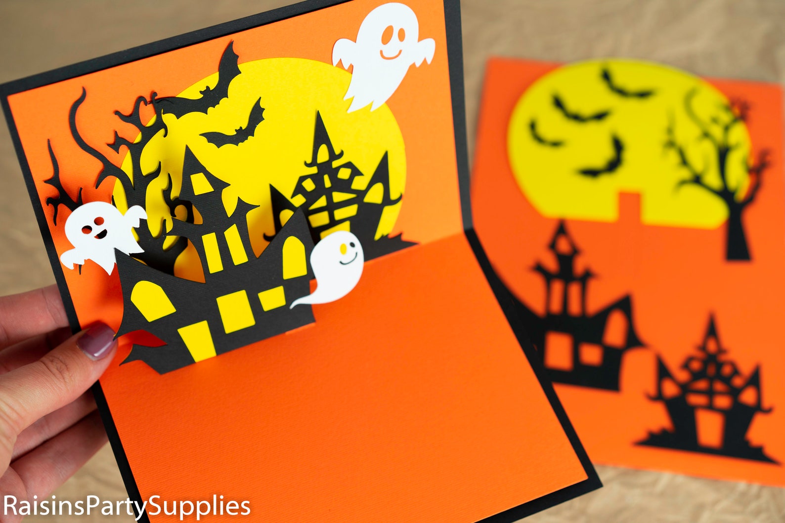 DIY Halloween card crafts for kids Halloween card kits | Etsy