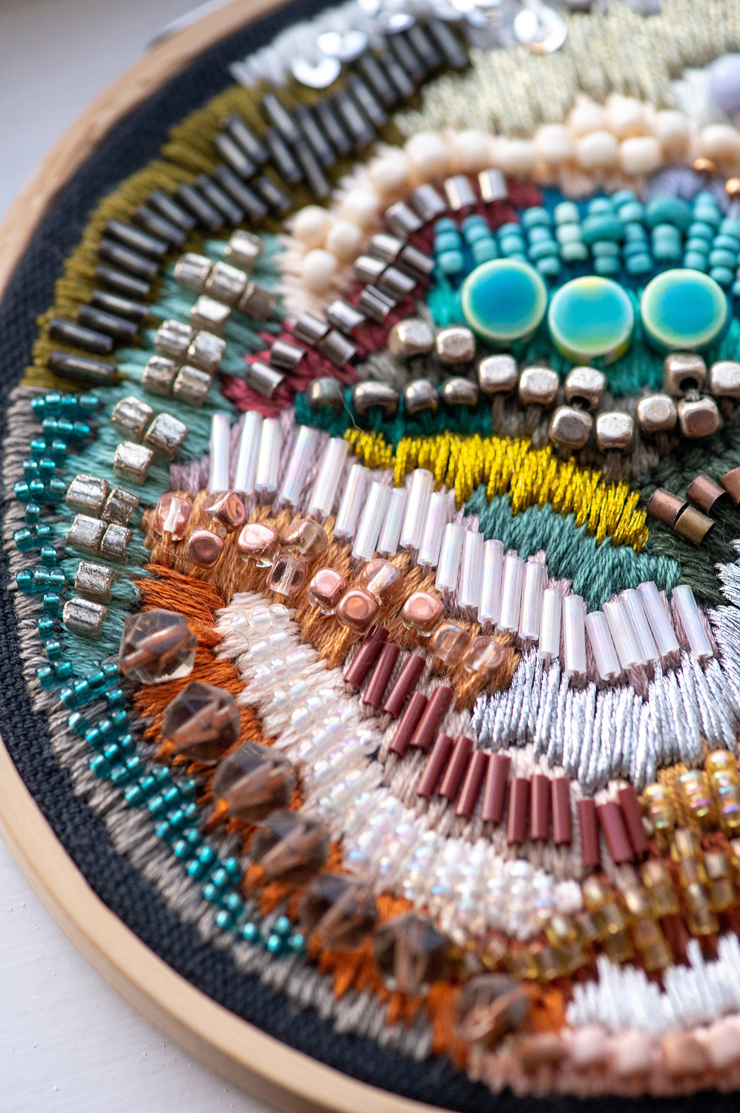 Modern Embroidery Wall Hanging, Modern Embroidery, Embroidery Hoop Art ...