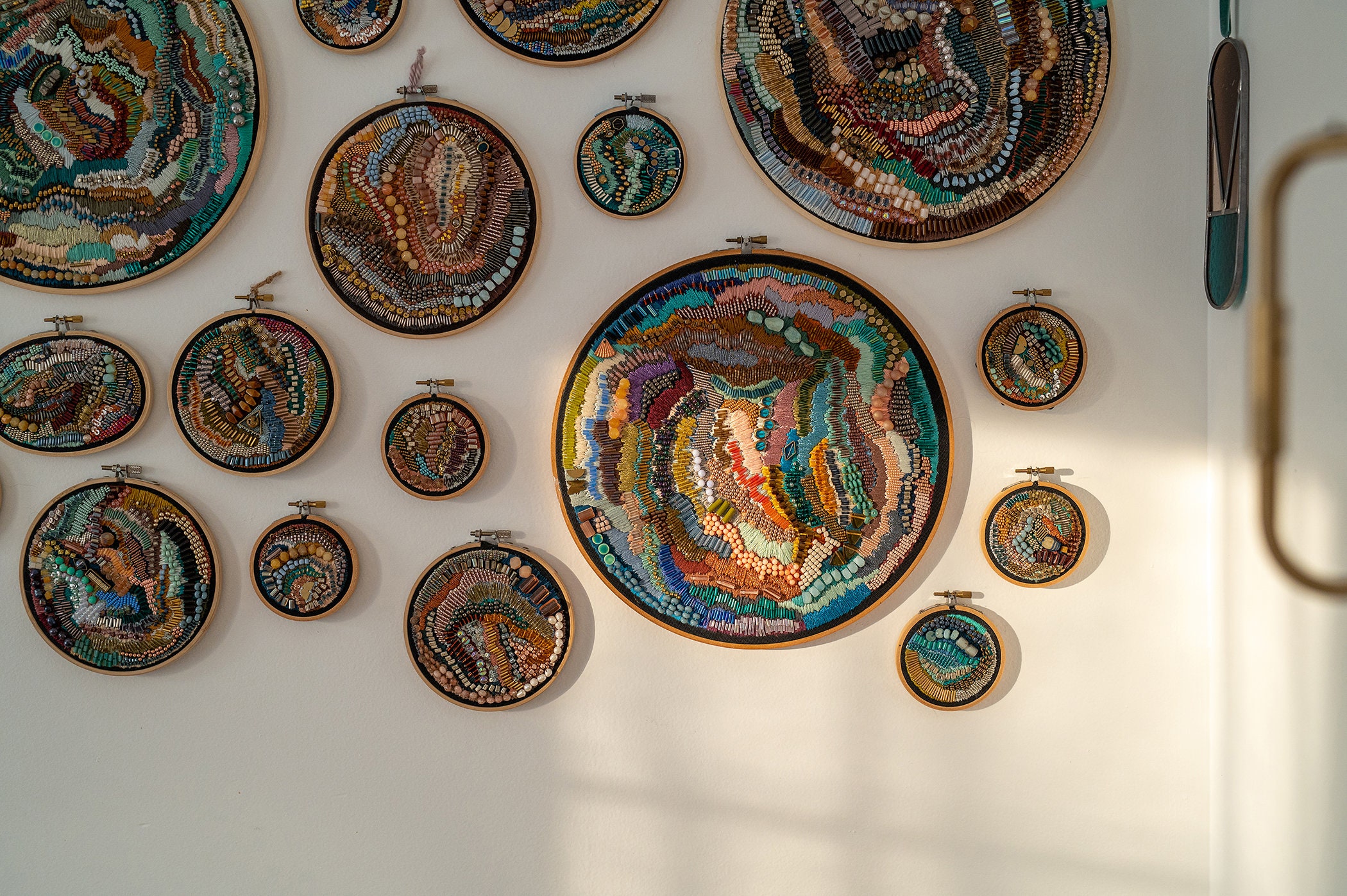 Large Embroidery Art, Modern Embroidery, Embroidery Hoop Art - Etsy