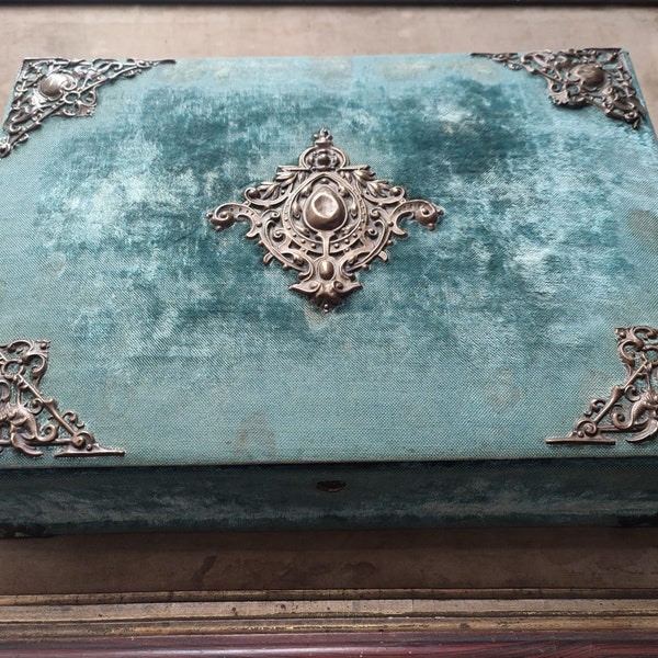 Antique Blue Box - Etsy