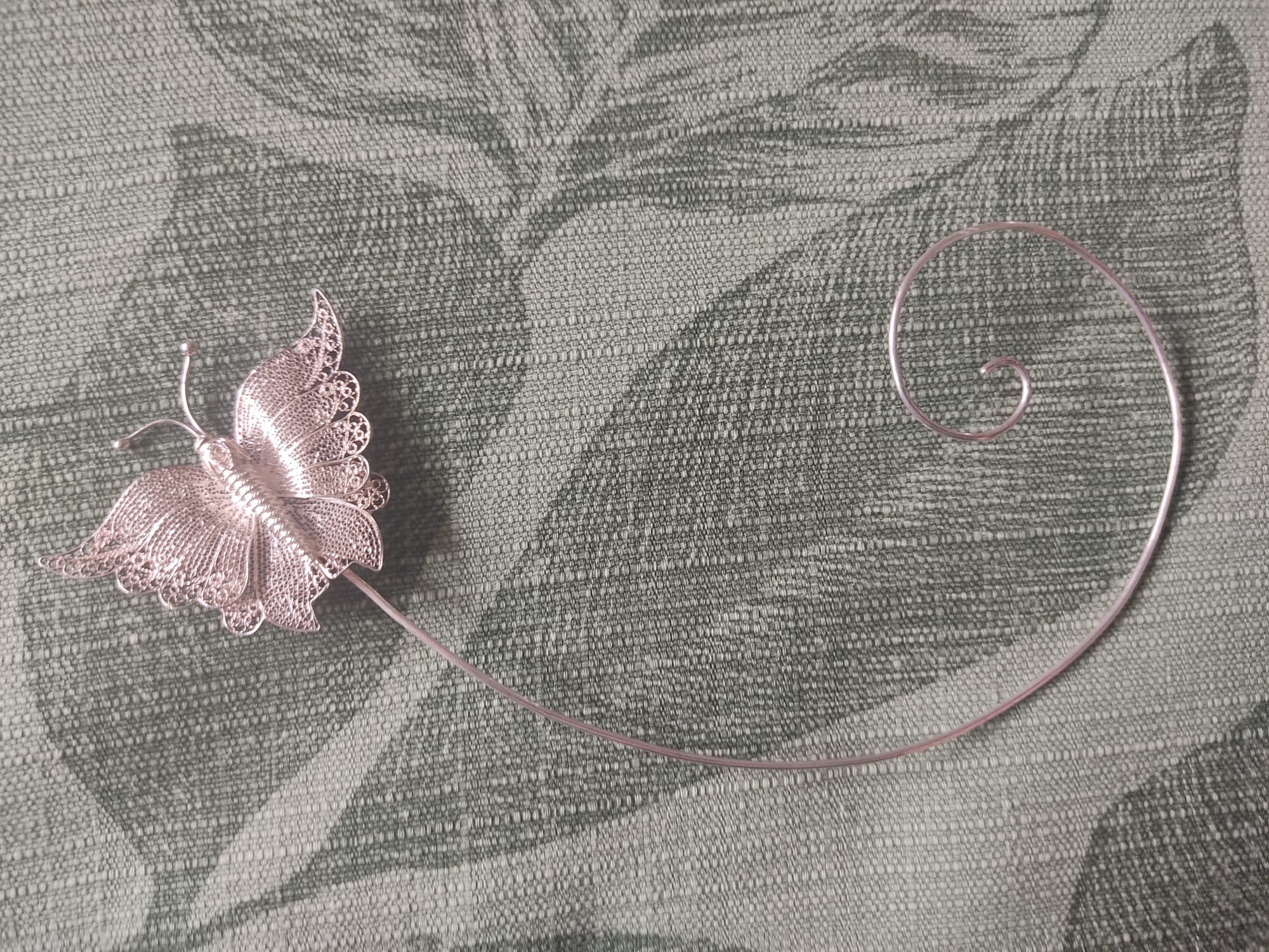 Vintage Filigree Silver Jewelry, Butterfly Ornament, 950 Hallmark ...