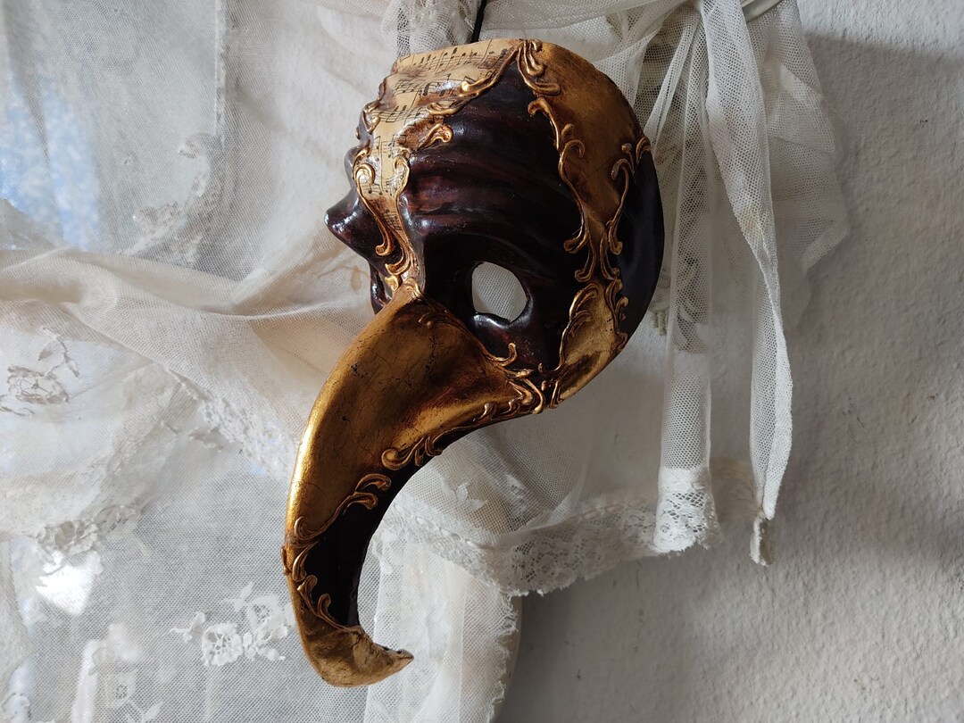 Venetian Mask Medico Della Pesta Bird Mask Plague Doctor Costume ...