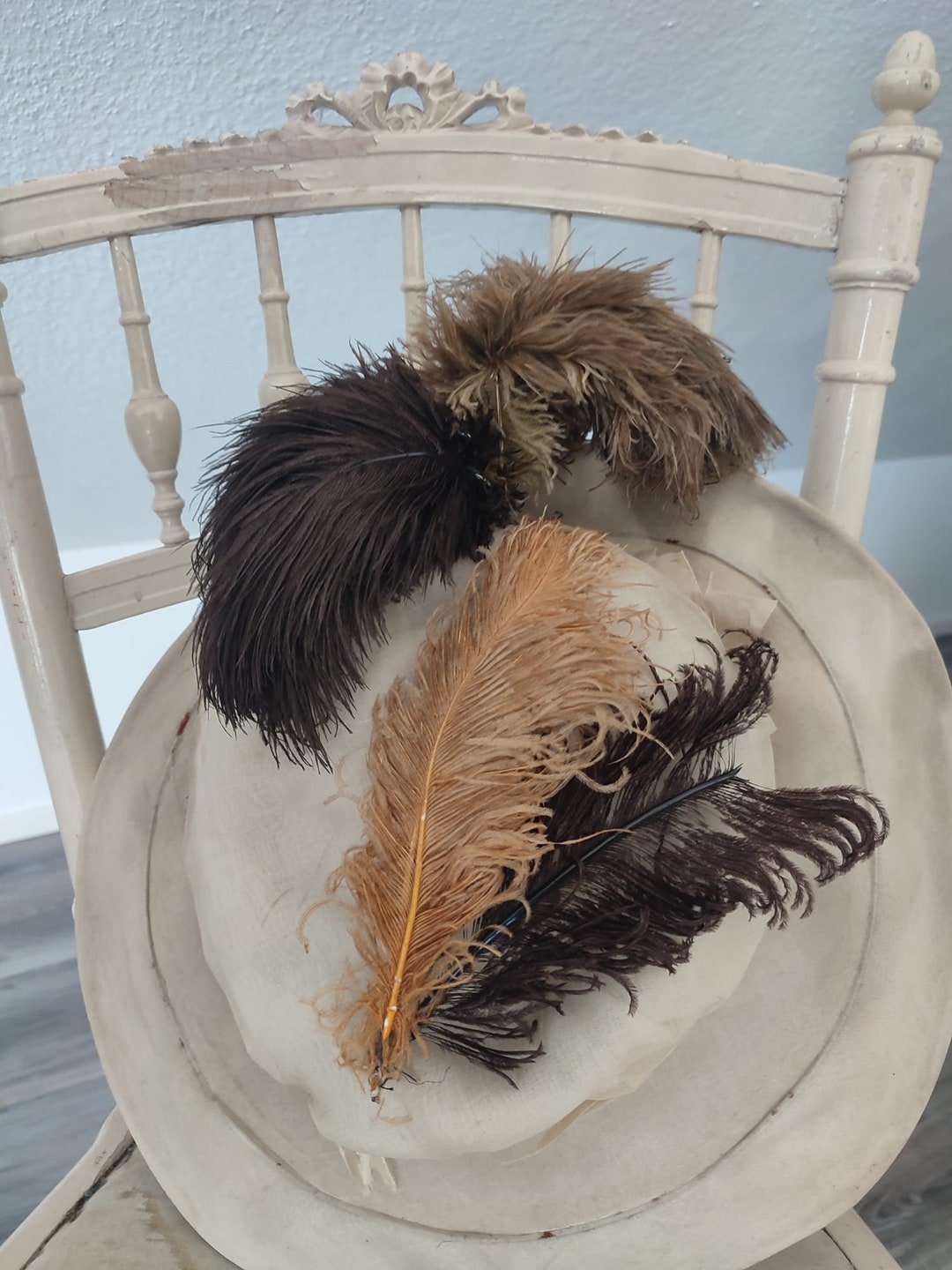 Vintage Ostrich Feathers Bouquet Hat Feathers Milliner's Workshop Old ...