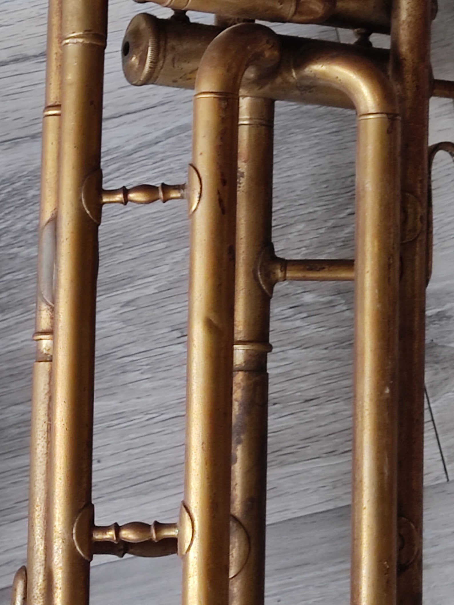 Vintage Trumpet Belgium Th Van Sas Turnhout Damaged Wind Instrument ...