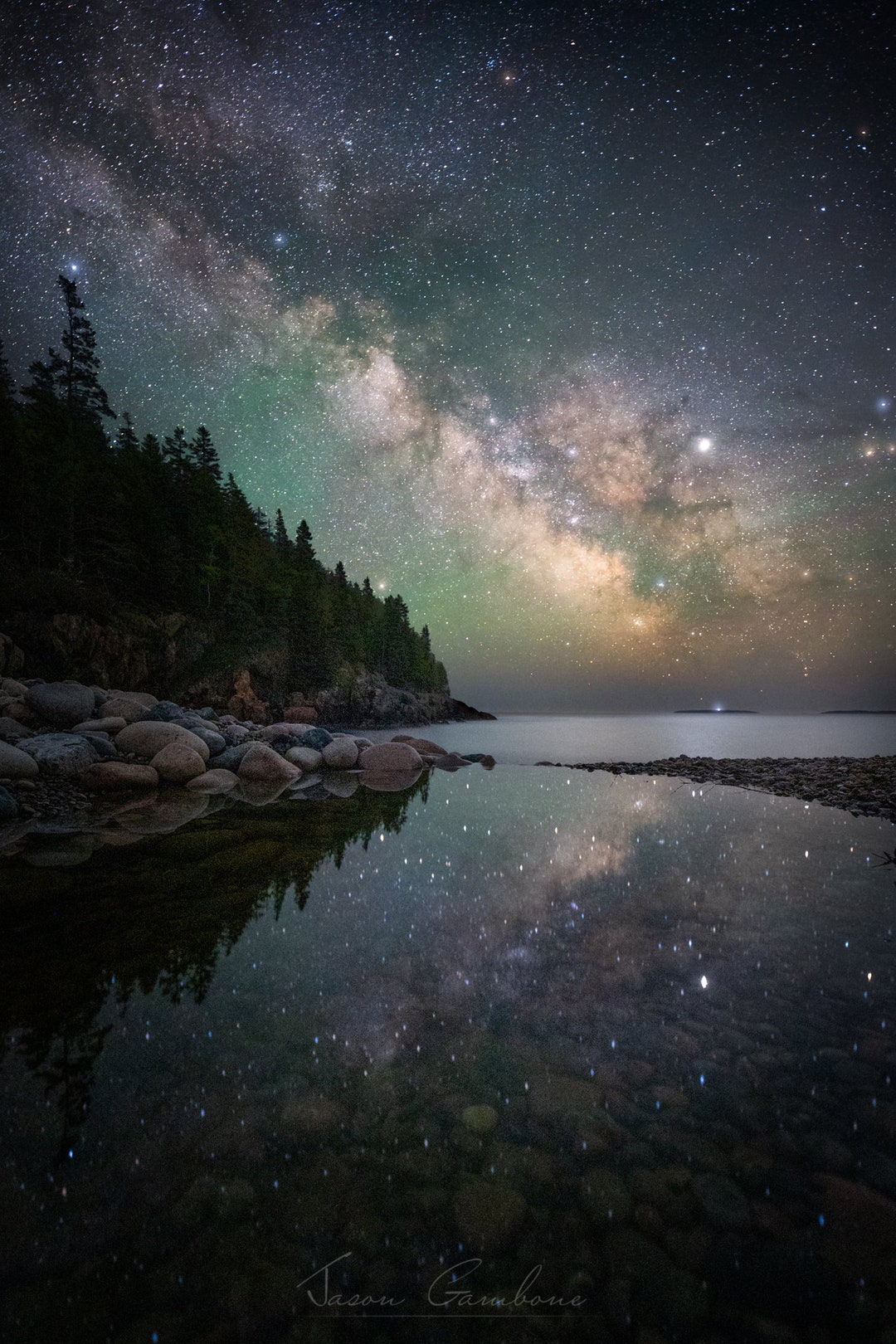 Acadia National Park Milky Way Print: Night Sky Stars Photo - Etsy