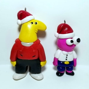 Smiling Friends - Christmas Cheer Custom Handmade Polymer Ornaments - Etsy