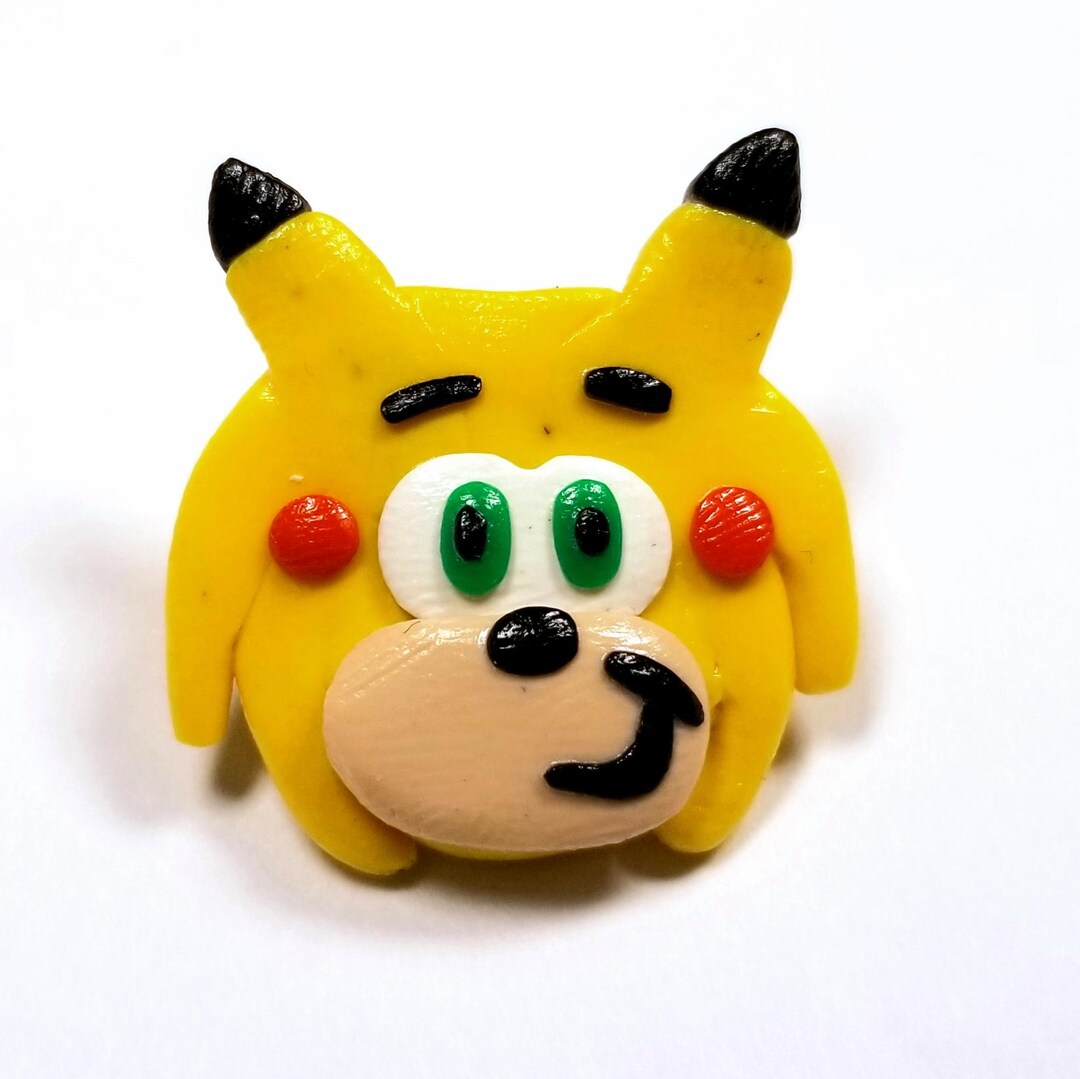Chris Chan Sonichu Custom Handmade Polymer Clay Pin - Fillbar Toys - Etsy