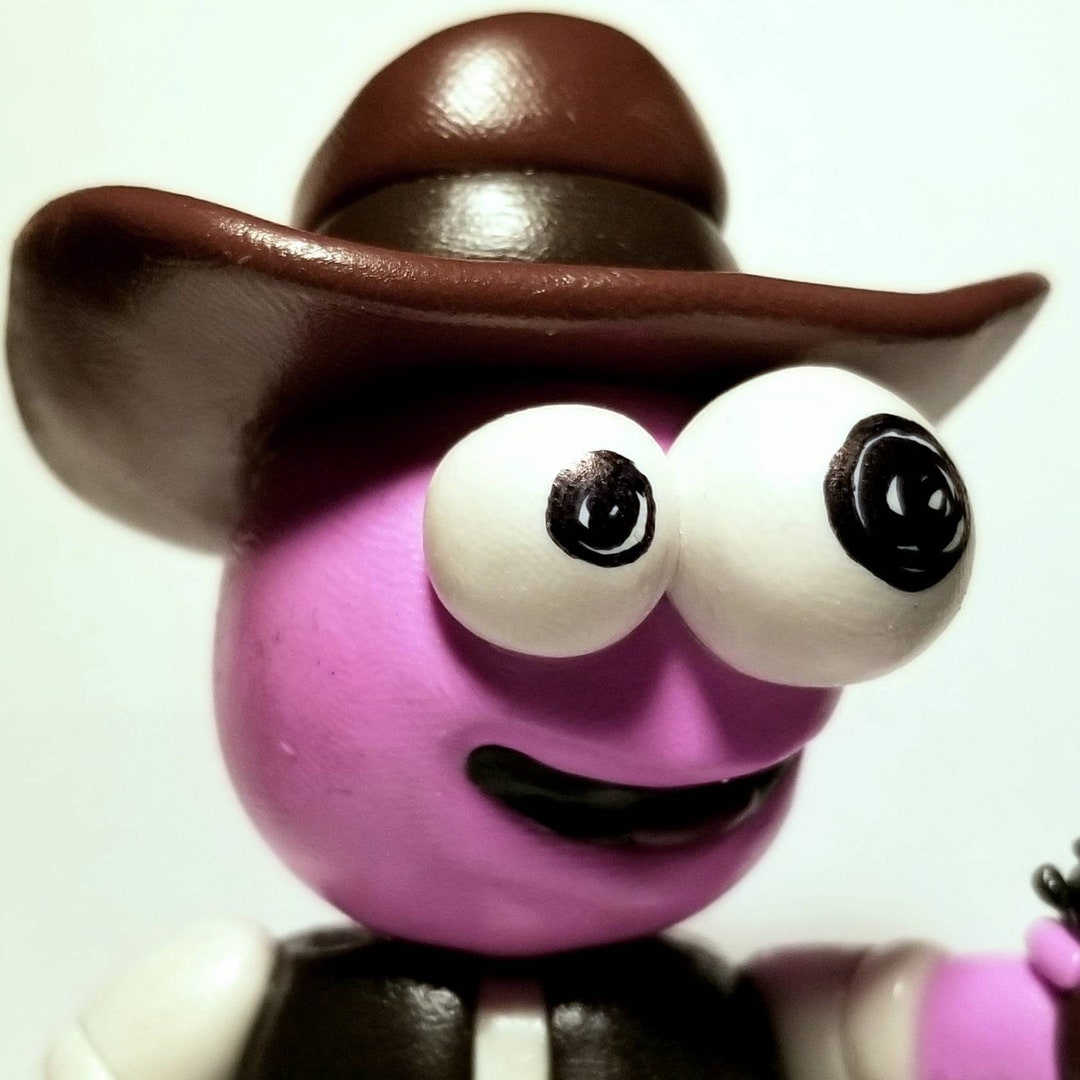 Smiling Friends Cowboy Pim Halloween Special Handmade Polymer Figurine ...