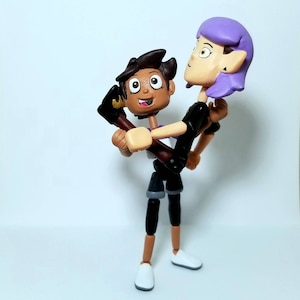 The Owl House - Handmade Custom Action Figures Luz, Amity, and King ...