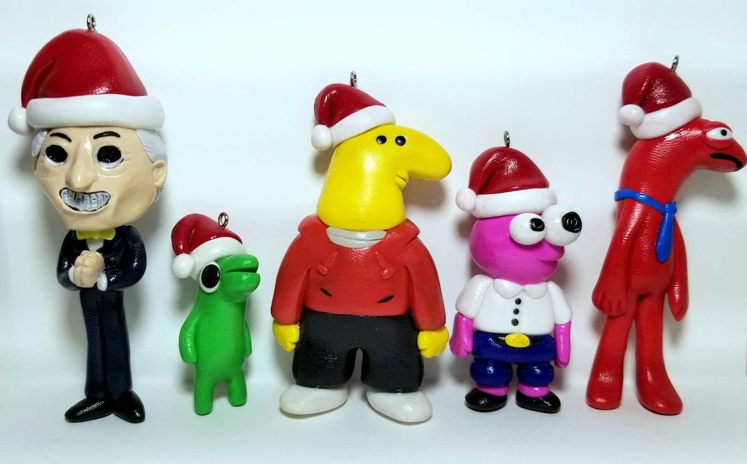 Smiling Friends - Christmas Cheer Custom Handmade Polymer Ornaments - Etsy