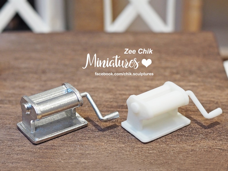 Miniature Pasta Roller Machine Scale 1:12 Doll House Decorations ...