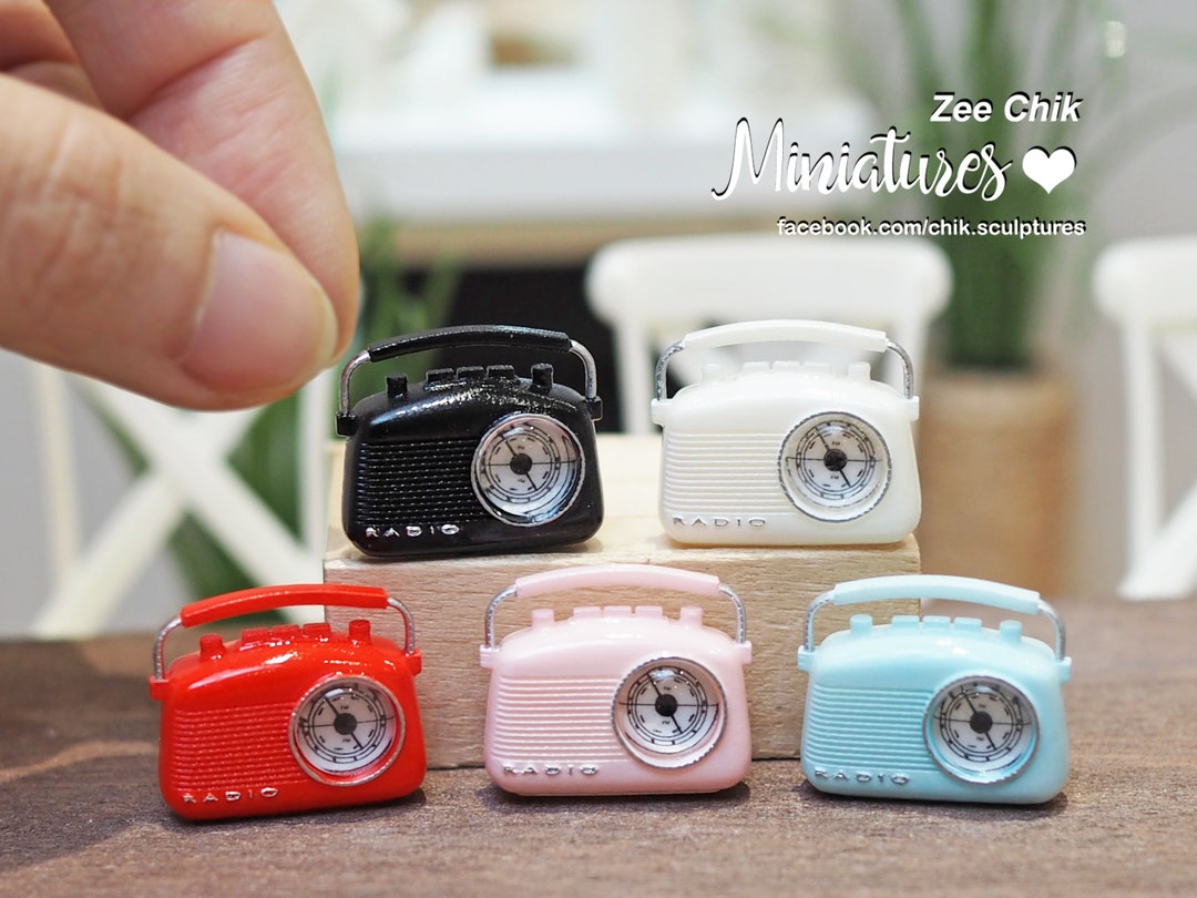 Miniature Radio ( Retro Style) Scale 1:12 Doll House Decorations - Etsy