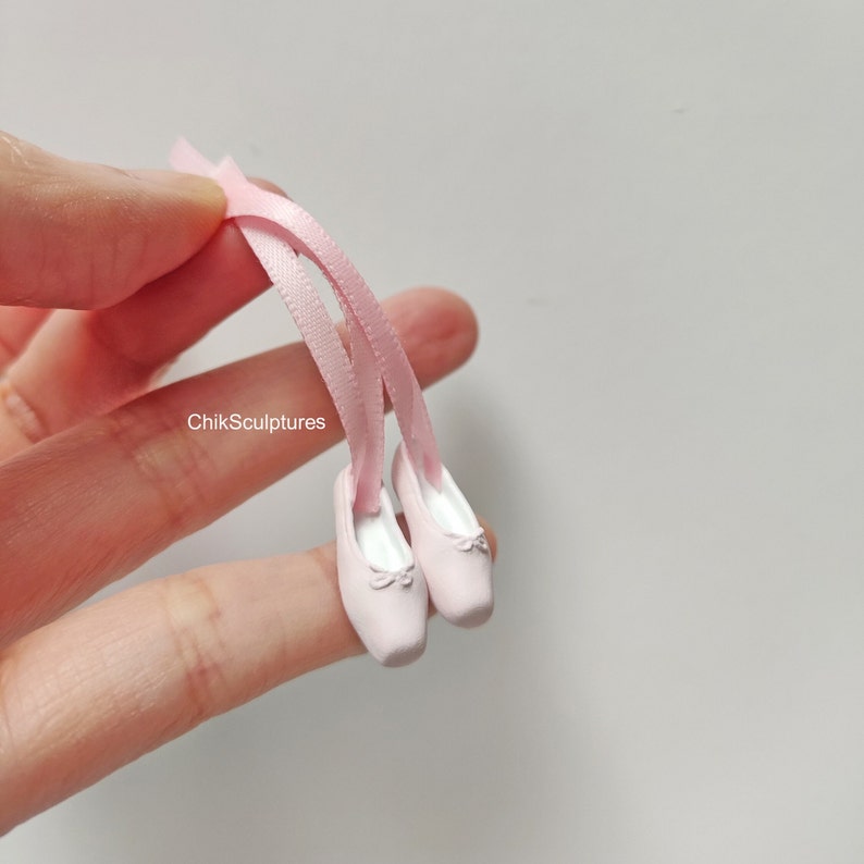 Miniature Ballet Shoes Scale 1:12 Doll House | Etsy