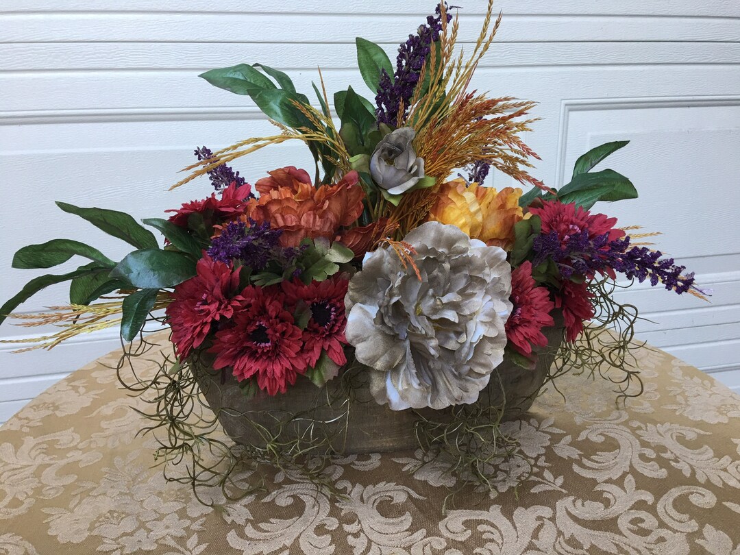 Fall Rust and Gray Proneness. Crimson Mums Purple Mums and Accent Stems ...