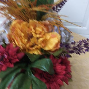 Fall Rust and Gray Proneness. Crimson Mums Purple Mums and Accent Stems ...