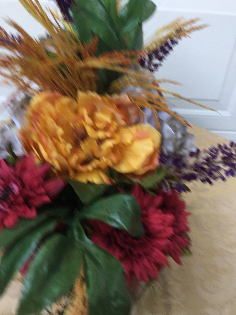 Fall Rust and Gray Proneness. Crimson Mums Purple Mums and Accent Stems ...