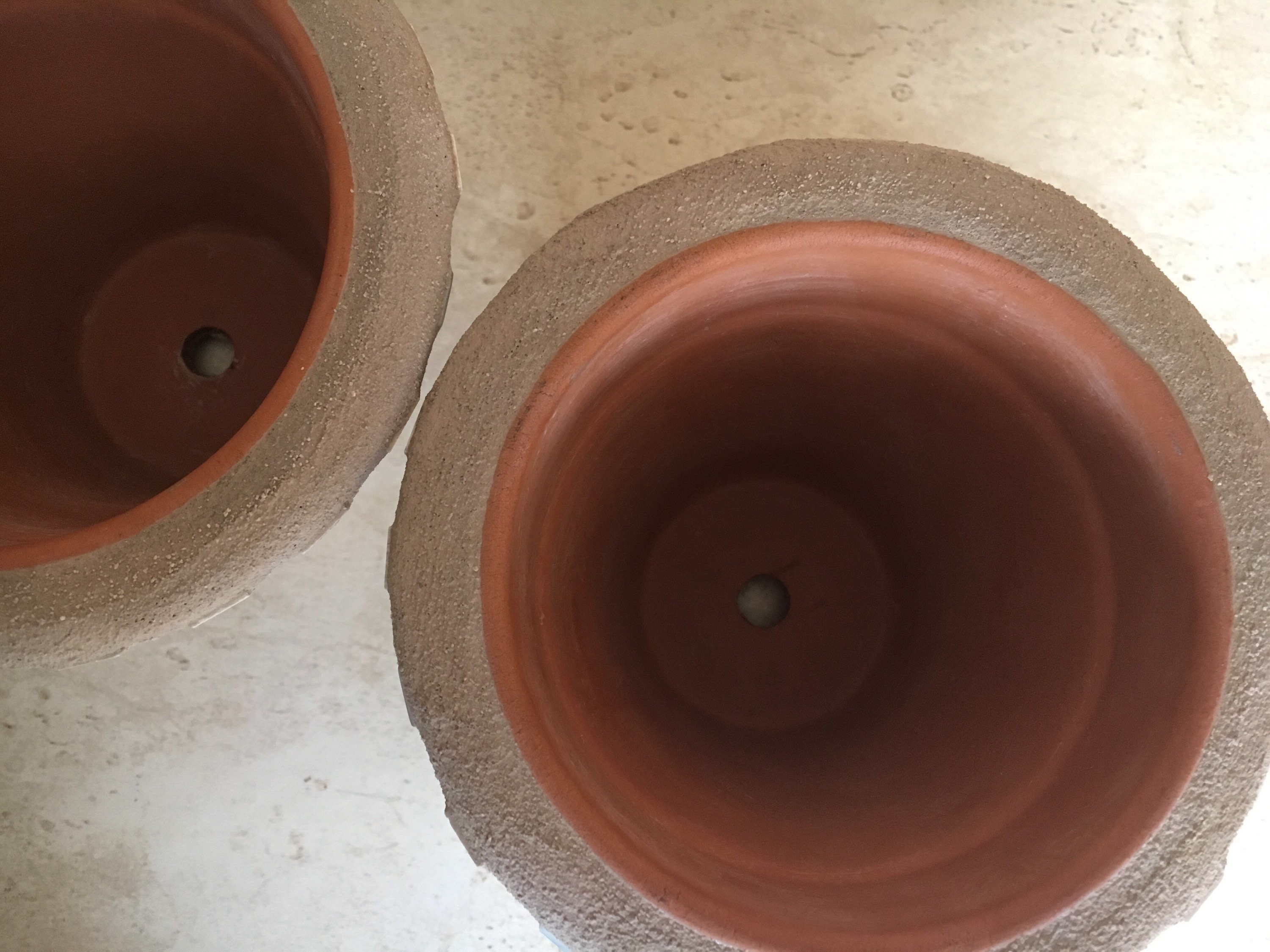 Mosaic Flower Pot Set, Small Rustic Indoor Planters, Succulent Pots ...