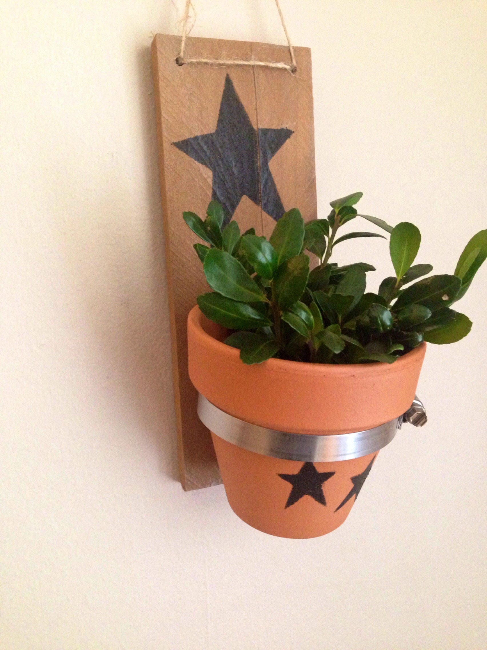 Planters and Pots, Hanging Planter, Pallet Wood Decor, Indoor Herb ...