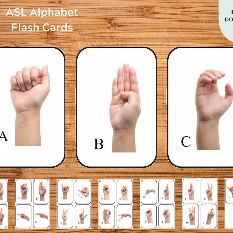 Sign Language Card - Etsy