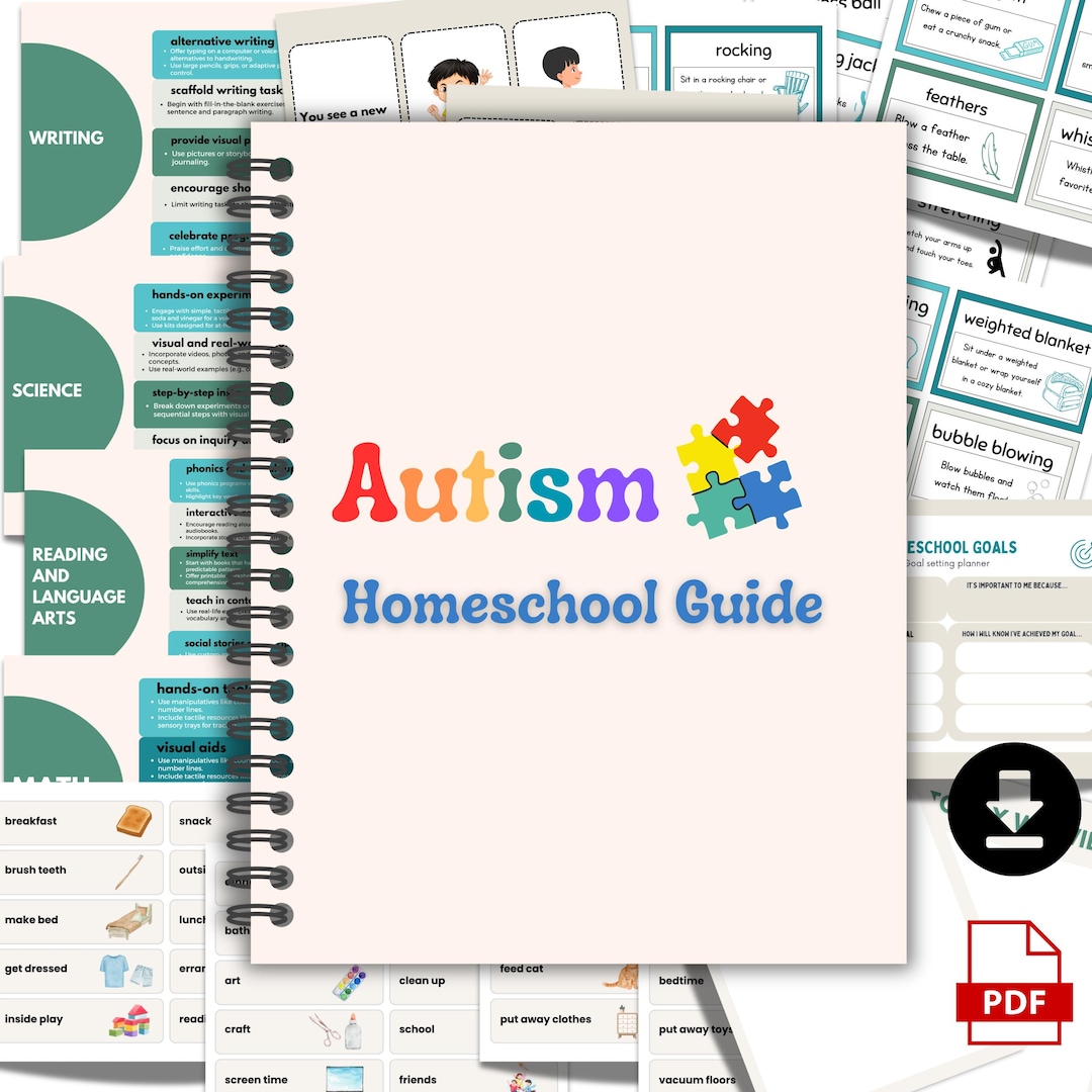 Autism Homeschool Visual Guide: Printable Resources for Social Skills ...
