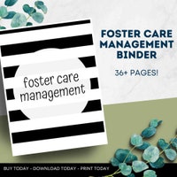 BUNDLE Foster Care Management Binder Life Book BUNDLE L Foster Care ...