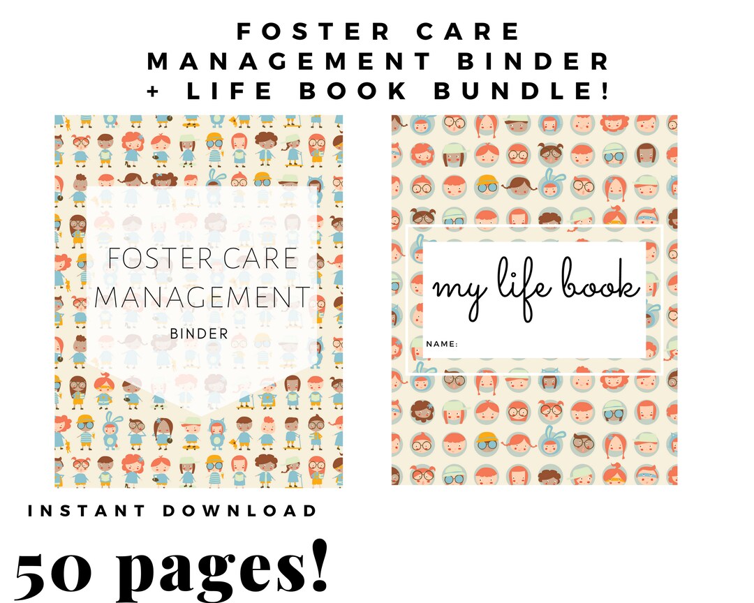 BUNDLE Foster Care Management Binder + Life Book BUNDLE! L Foster Care ...