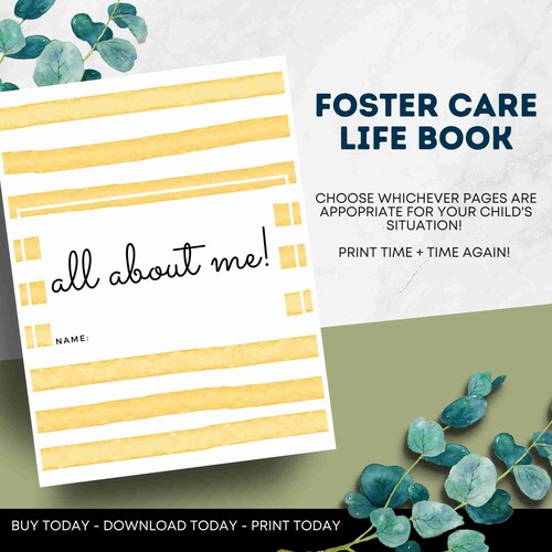 Foster Care Lifebook - Etsy