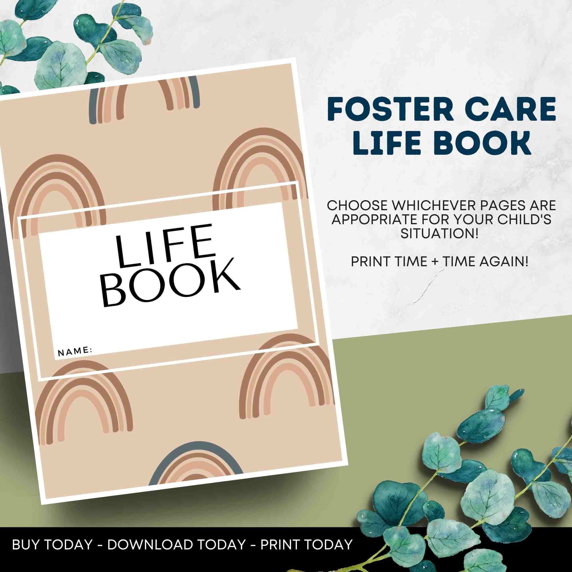 Foster Care Life Book / Foster Care Book / Gender Neutral Life - Etsy