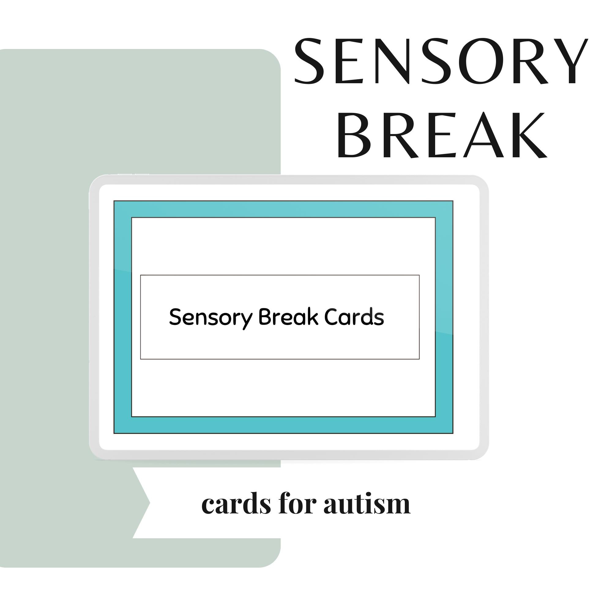 Sensory Break Cards, Calming Activities for ADHD, Autism - Etsy