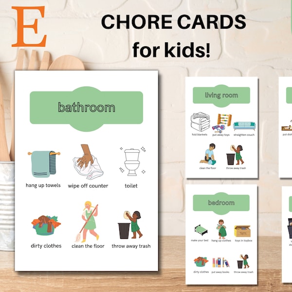 Chore Cards - Etsy