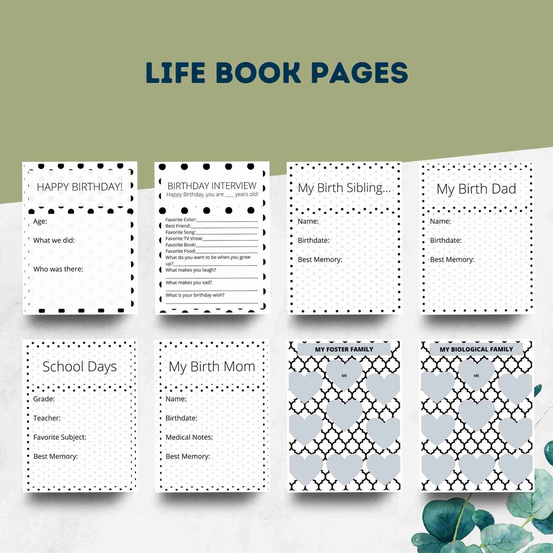 Foster Care Life Book / Foster Care Book / Gender Neutral Life - Etsy