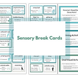 ADHD, Autism, Sensory Processing Sensory Cards for Sensory for ...