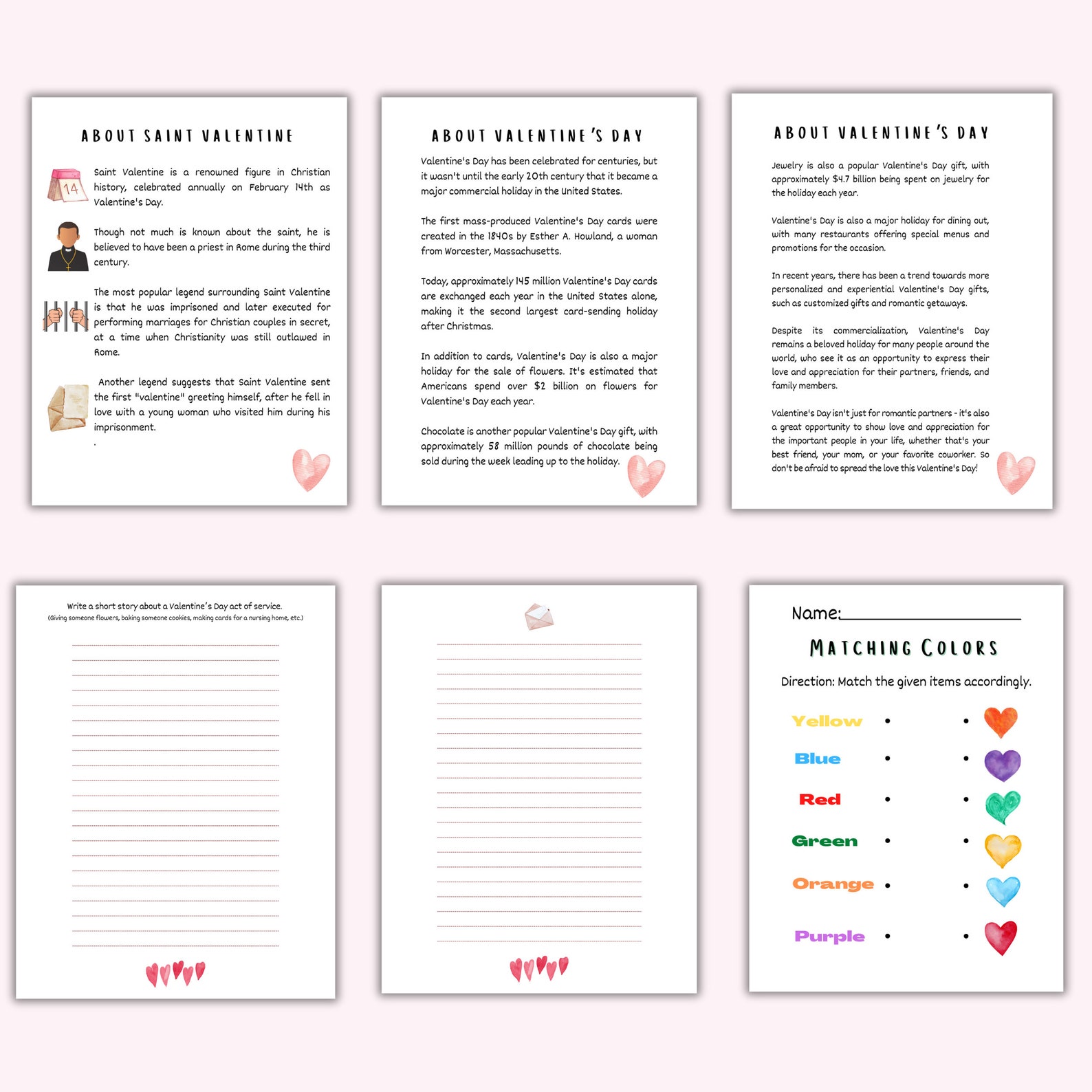 Valentine's Day and Saint Valentine Unit Study for Homeschool Designed ...