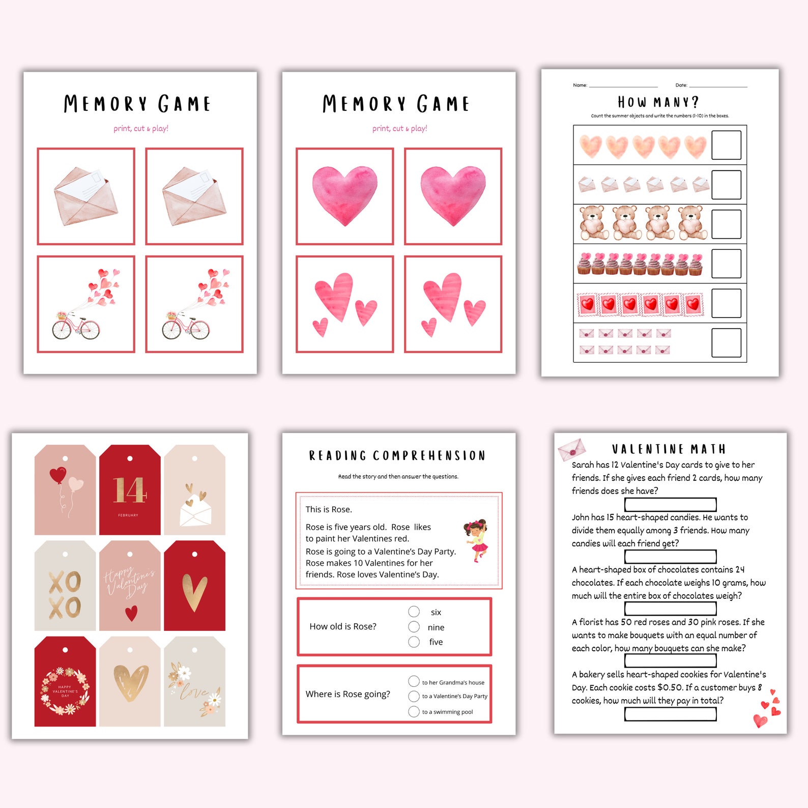 Valentine's Day Unit Study, Homeschool Printable (instant Download) - Etsy