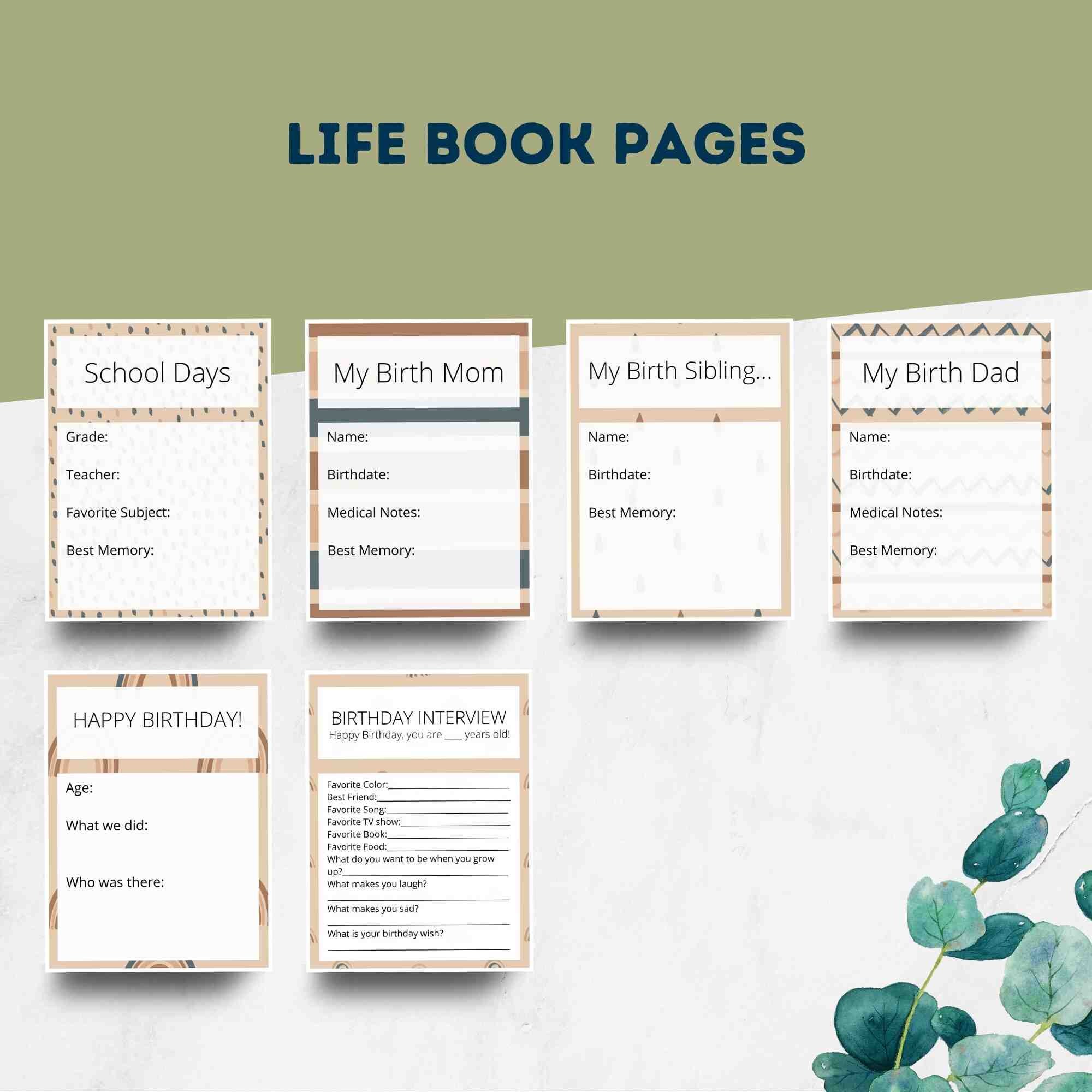 BUNDLE Foster Care Management Binder Life Book BUNDLE L - Etsy