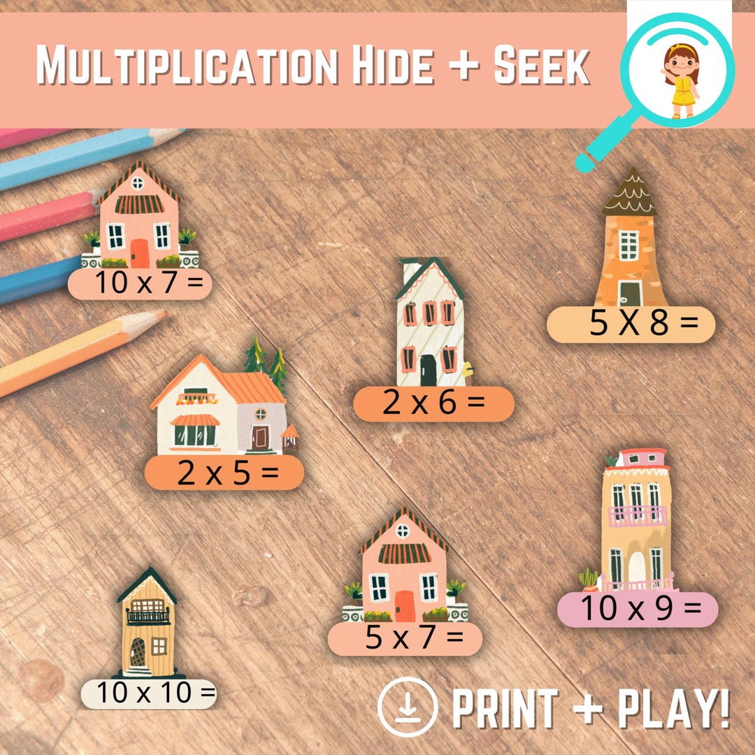 Printable Hide & Seek Multiplication Game: Fun Way to Master ...