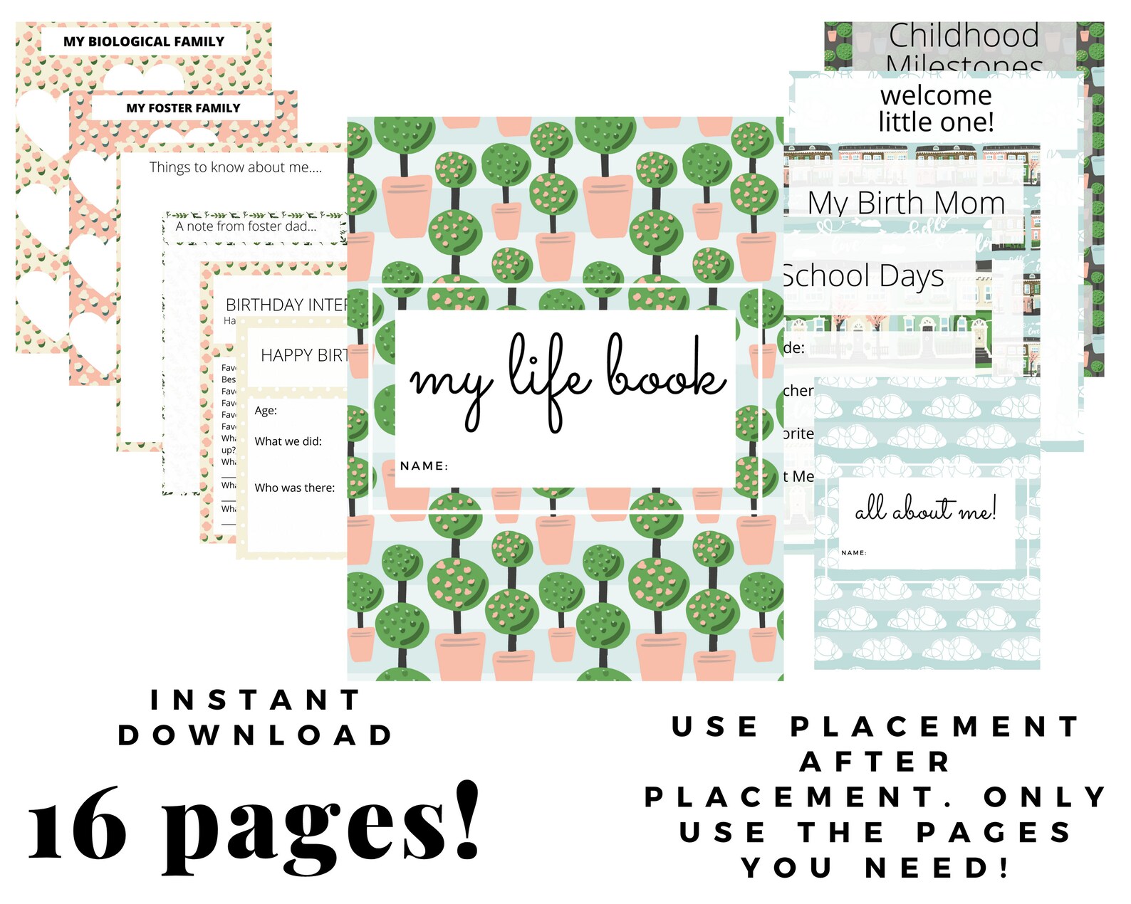 Foster Care Life Book / Foster Care Book / Gender Neutral Life Book ...