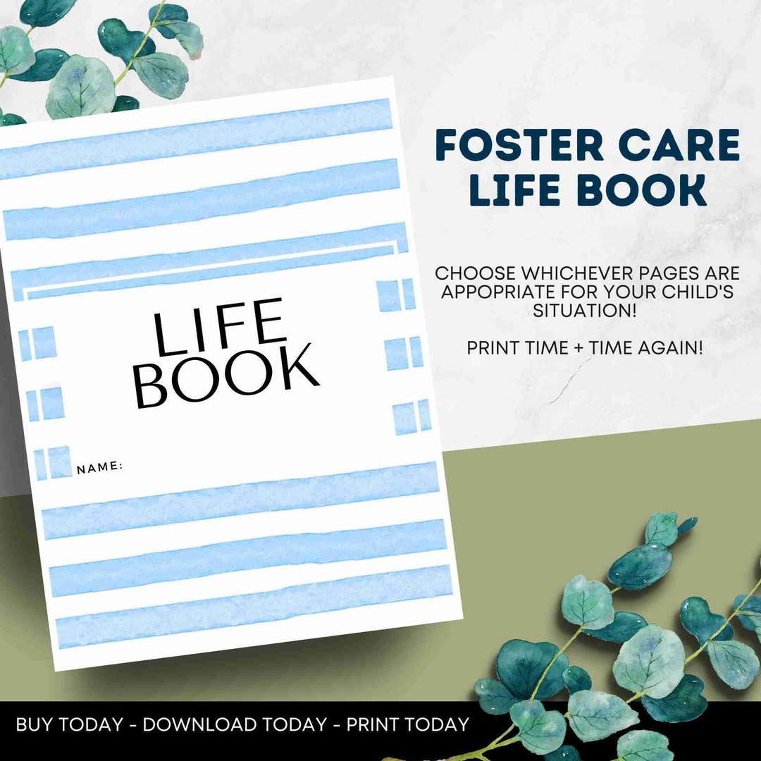 Foster Care Life Book / Foster Care Book / Gender Neutral Life Book ...