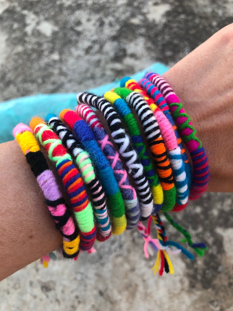 Friendship Rastafari Bracelet, Round Woven, Multicolour Mykonos ...