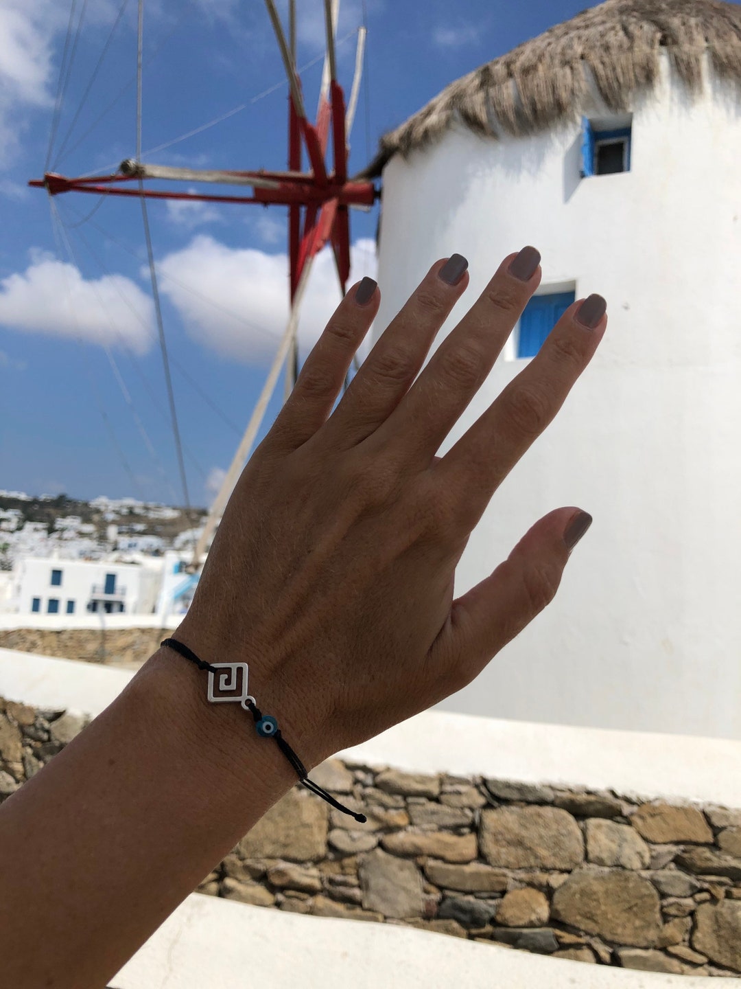 Greek Symbols Bracelets, Meander , Infinity Key, Capital Shape, Ionic ...