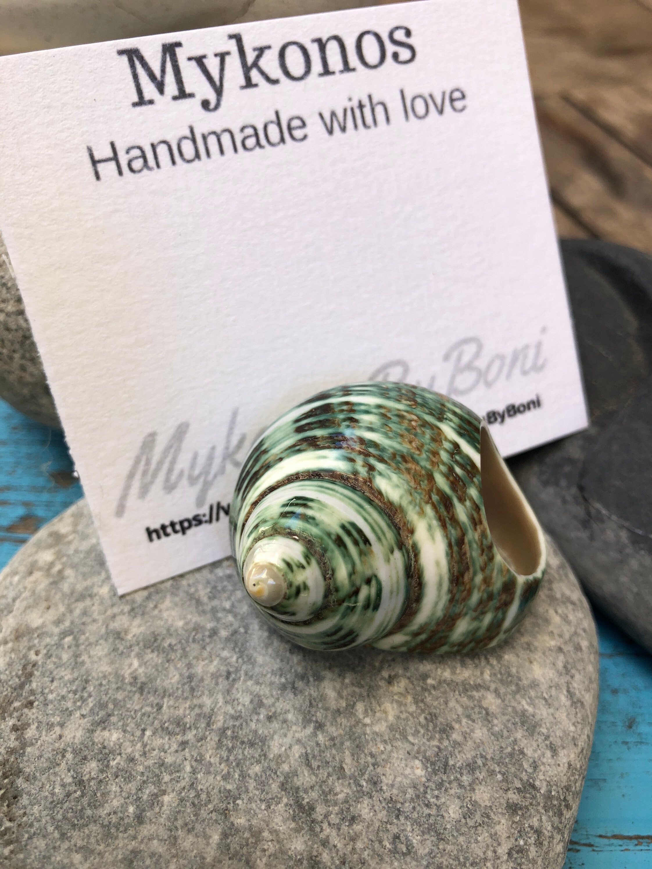 Natural Green Seashell Ring Beach Oversized Ring Aquamarine - Etsy