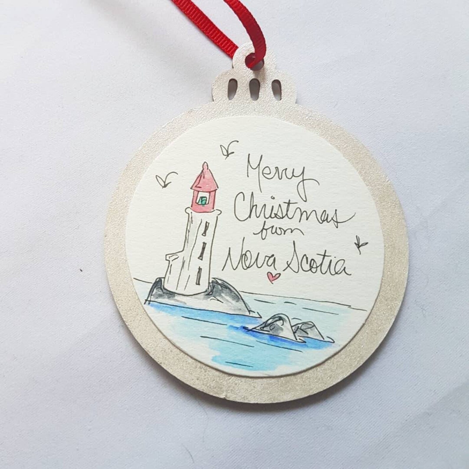 Nova Scotia Christmas Ornament Watercolour Art Nova Scotia - Etsy Canada