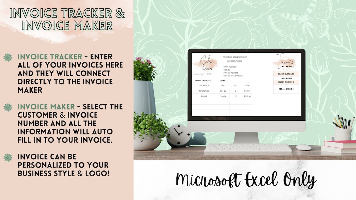 Digital Business Planner Expense Tracker Etsy Small Business | Etsy