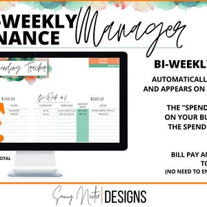 Digital Biweekly Budget Planner Binder | Excel Financial Bill Tracker ...